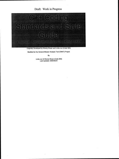 C Coding Standards And Style Guide Pdf Class Computer