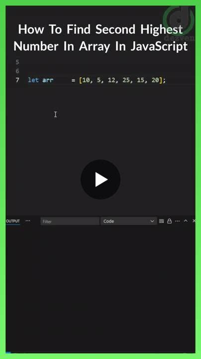 How To Find The Second Largest Number In A Javascript Array Explained