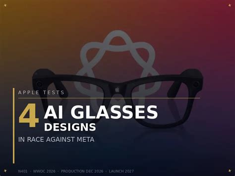 Apple Tests 4 Ai Glasses Designs In Race Against Meta Bw Businessworld
