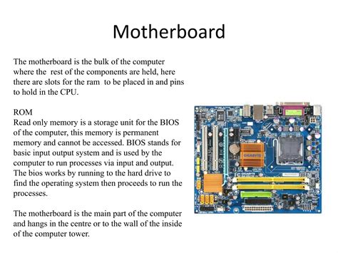 System Components Presentation PPT