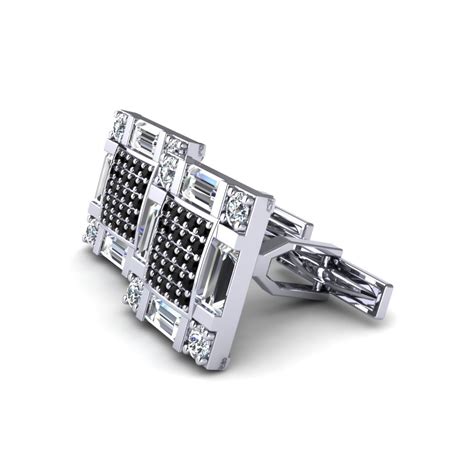 Acquista Gemelli Fearless In Taglio Rotondo 024 Carati Oro Bianco
