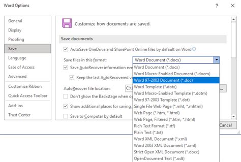 How To Save Documents As Doc Microsoft Word