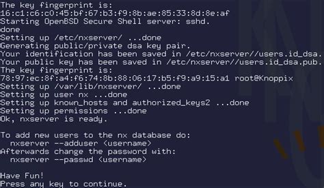 Setup FreeNX Server On Knoppix 3 6
