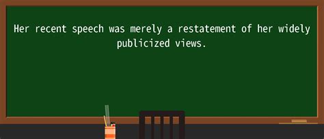 【英语单词】彻底解释“restatement”！ 含义、用法、例句、如何记忆