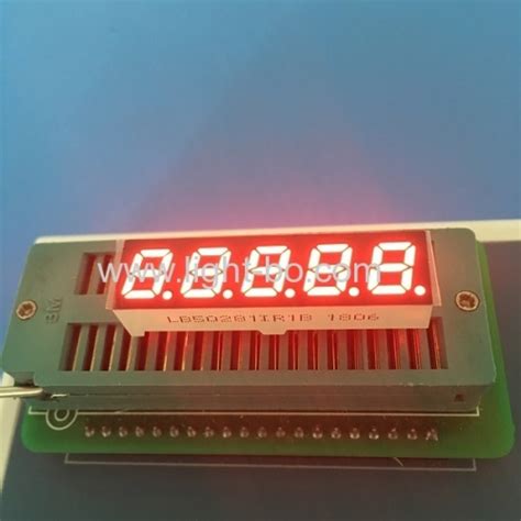 Stable Performance Super Red Digit Segment Led Display Common Anode For Instrument