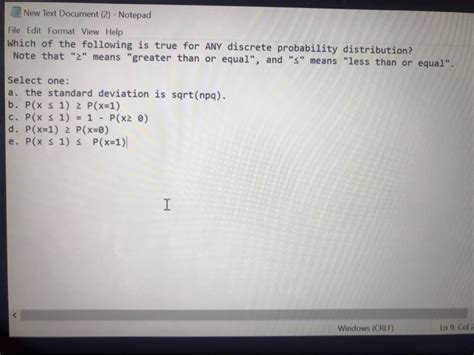 Solved New Text Document 2 Notepad File Edit Format View