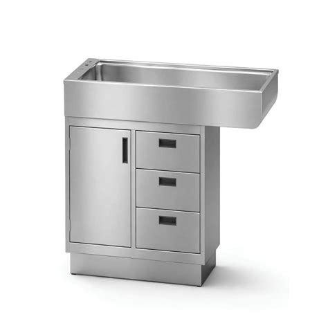 Stainless Steel Wet Table Cabinet With Knee Space Dispomed