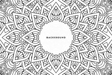 Premium Vector Ornamental Background With Geometric Circular Design