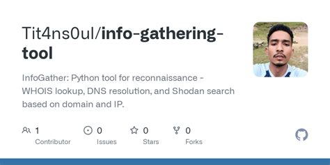 Github Tit4ns0ulinfo Gathering Tool Infogather Python Tool For