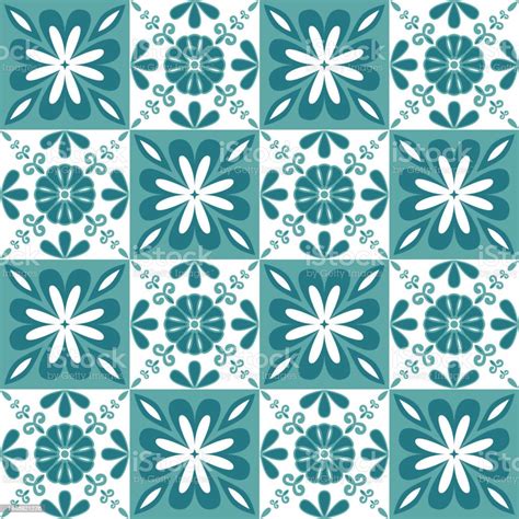 세라믹 타일 디자인 에메랄드 그린 색상 화려한 아랍어 모로코 패턴 벡터 일러스트 레이 션에 대 한 광장 모자이크 0명에 대한 스톡 벡터 아트 및 기타 이미지 Istock
