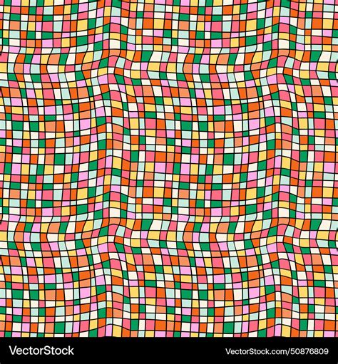 Abstract Mosaic Pattern With 3d Effect Royalty Free Vector