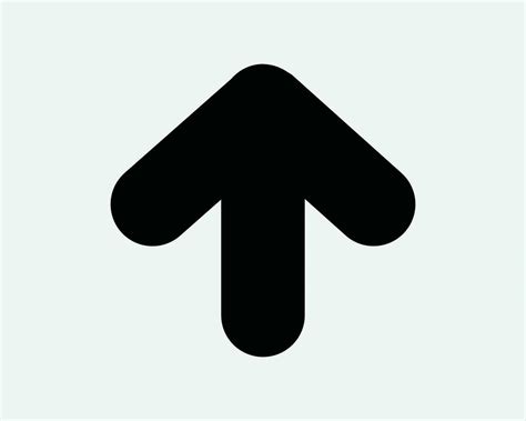 Arrow Up Icon Upload Direction Navigation Point Pointer North Position Cursor Enter Exit Path