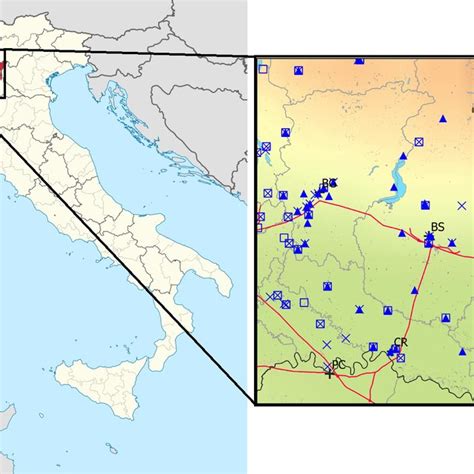 Modelling Domain Including The Location Of Monitoring Network Stations Download Scientific