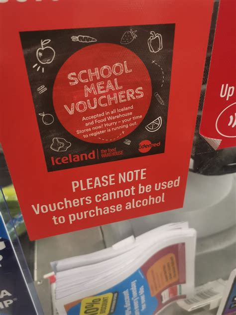 please don t use school meal vouchers to purchase alcohol in iceland 😂 r casualuk