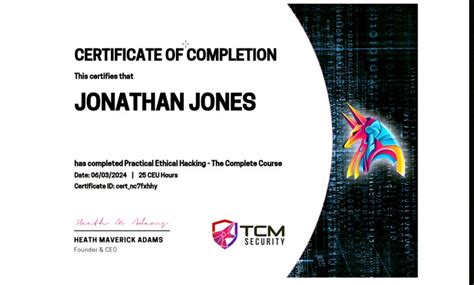 Tcmsecurity Ethicalhacking Hackthebox Cybersecurity Jonathan Jones