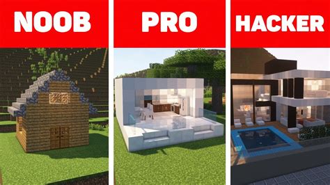 Minecraft NOOB Vs PRO Vs HACKER Animation YouTube