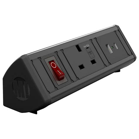 1 Socket Desktop Power Module A C USB Fast Charge
