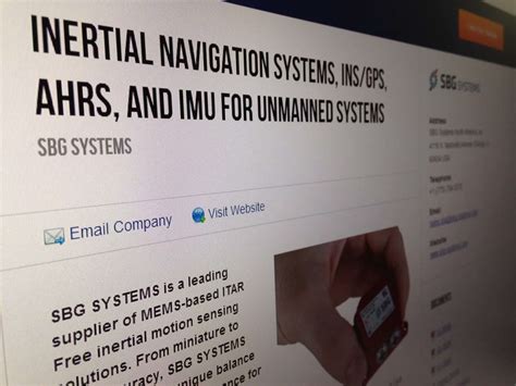 New Ust Profile Sbg Systems Inertial Navigation Systems Ins Gps