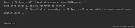 coppeliasim仿真日记（三 coppeliasim与python的联动——the b0 based remote api coppeliasim求机器人微分运动python csdn博客