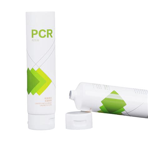 Buy Eco Packaging Plastic Pcr Post Consumer Resin Tubes Recycled Cosmetic Tube Cosmetic Hoses