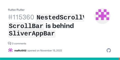 `nestedscrollview` `scrollbar` Is Behind `sliverappbar` · Issue