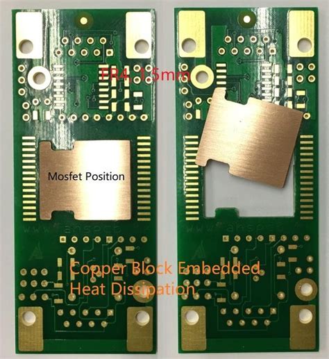 Copper Block Embedded PCB Heat Dissipation Heat Blocks Copper