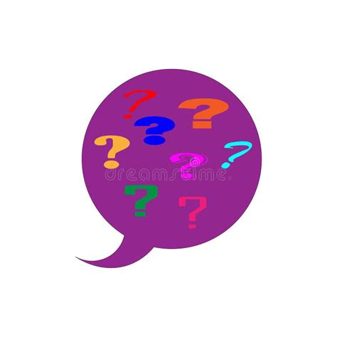 Question Marks Message Question Mark Isolated Business Communication Concept Vector