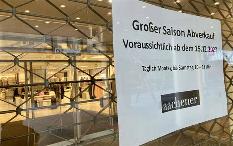 Leverkusen Aachener“ Startet Saisonabverkauf Im Ehemaligen Kaufhof