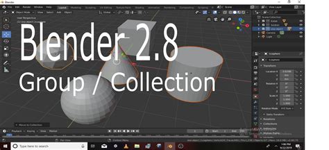 Cara Group Collection Atau Ungroup Uncollection Di Blender 2 8 Cara