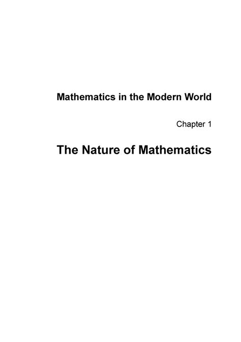 MATH Lecture Notes Math In The Modern World FEU Studocu