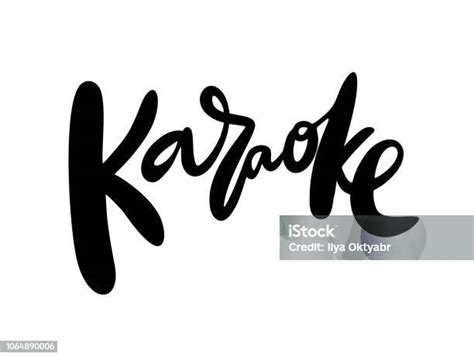 가라오케 파티 글자를 입력 합니다 손으로 그린 벡터 일러스트 레이 션 0명에 대한 스톡 벡터 아트 및 기타 이미지 0명 간판 광고 Istock