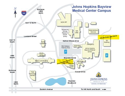 Johns Hopkins Hospital Map