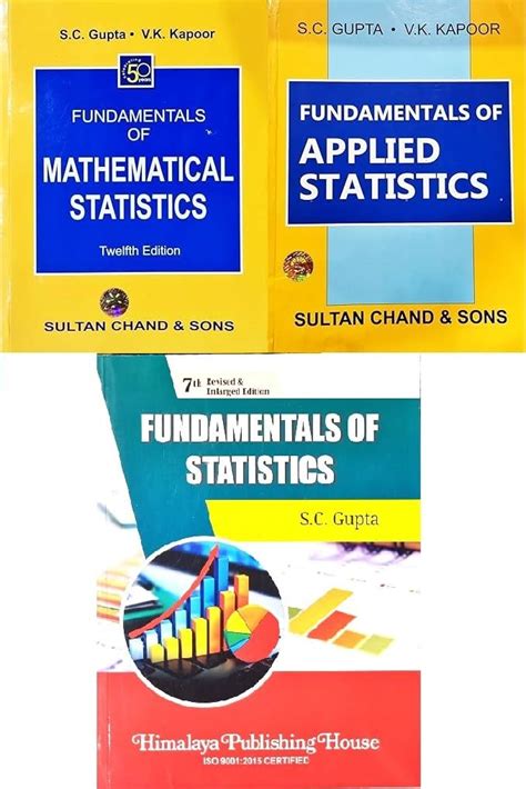 Fundamentals Of Statistics Mathematical Statistics Applied Statistics Sc Gupta And Vk Kapoor