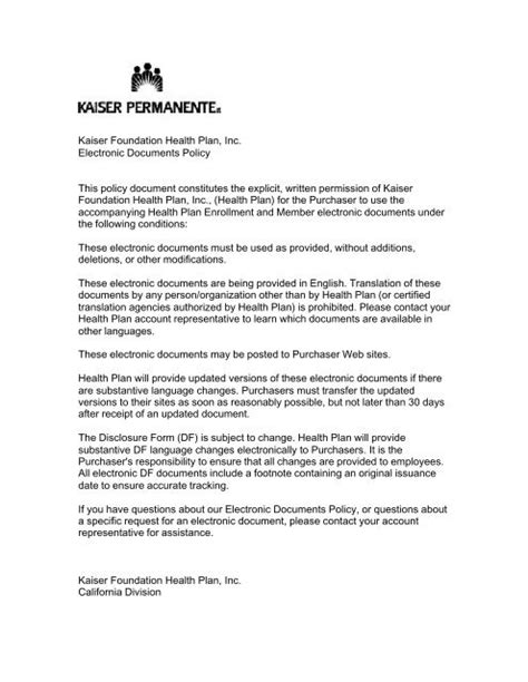 Does Kaiser Insurance Cover Vasectomy Insurance Job Cover Letter