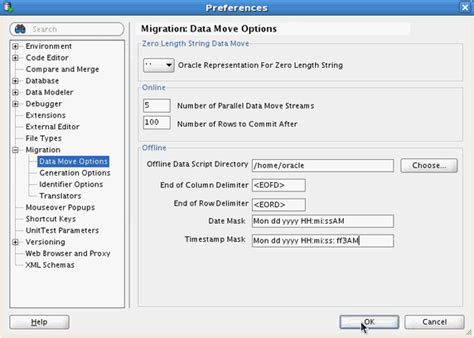 migrating a sybase database to oracle database 11g
