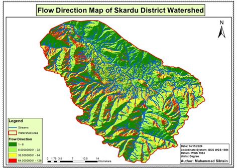 Muhammad Sibtain On Linkedin Flow Direction Map Of Skardu District