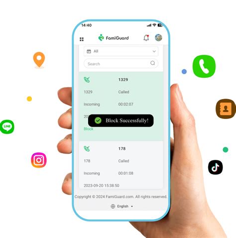 Check Call History View Manage Block