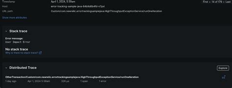 Error Tracking New Relic Documentation