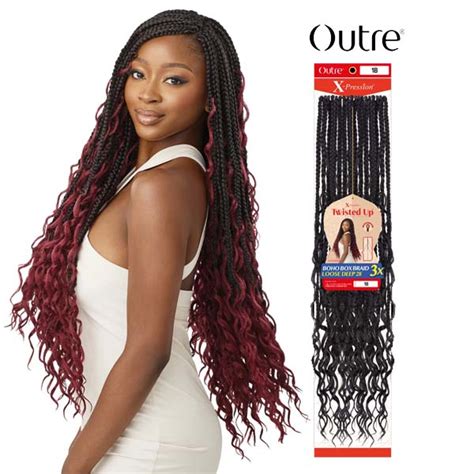 Outre Twisted Crochet Braid Boho Box Braid Loose Deep 28 3x Beauty