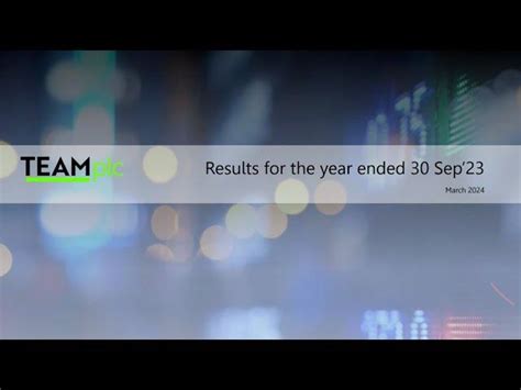 Team Plc Investor Presentation Team Plc