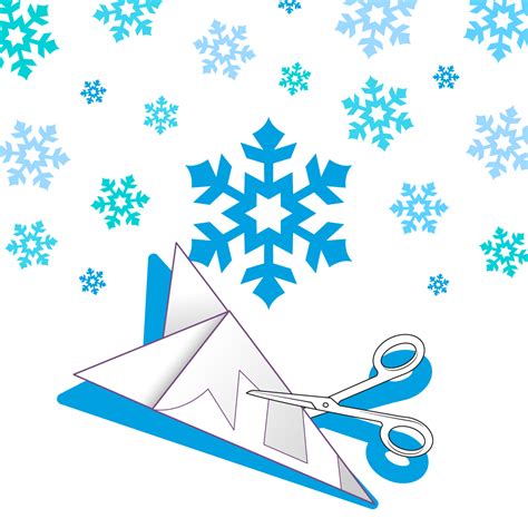 Simple Paper Snowflake Template With Instruction Free Printable Papercraft Templates