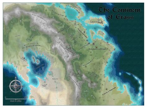 The Continent Of Erass Rworldbuilding
