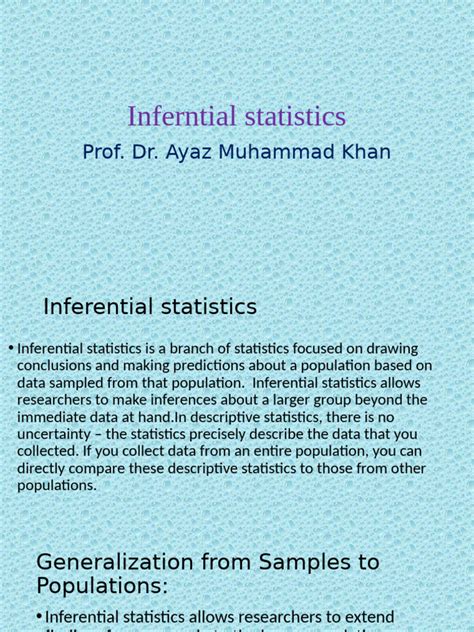 Inferential Statistics Pdf Statistics Statistical Hypothesis Testing