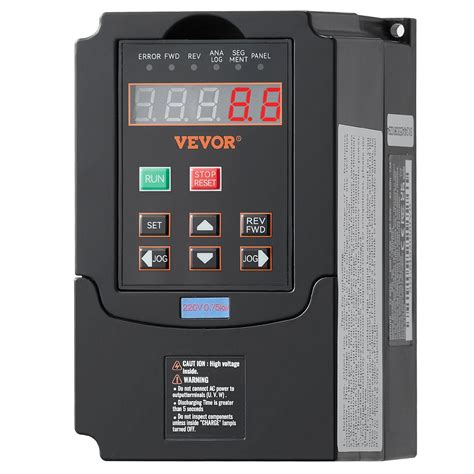 Vevor Vfd 1hp 075kw 35a 1 Or 3 Phase 220v Input To 3 Phase 220v Output Variable Frequency
