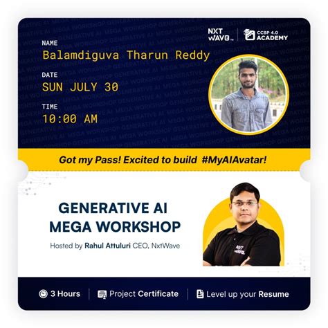tharun reddy balamdiguva on linkedin nxtwave ccbpacademy ccbp rahulattuluri ai