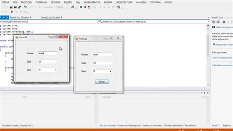 Pasar Datos De Un Formulario A Otro En C Youtube