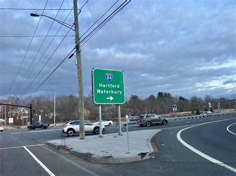 Wrong Way Detection System Being Installed At I 84 Exit In West Hartford We Ha West Hartford