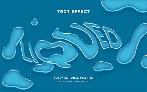 Premium Psd Liquid Text Effect