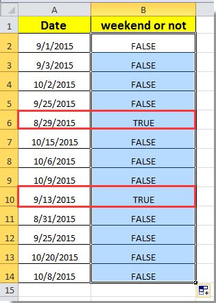 How To Determine Check If Date Is A Weekend In Excel