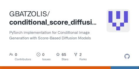 Github Gbatzolisconditionalscorediffusion Pytorch Implementation